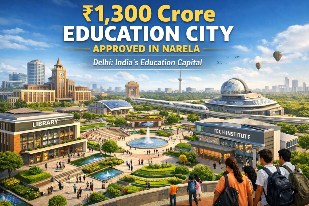 ₹1,300 Crore Education City Approved in Narela: Delhi Takes a Big Leap Towards Becoming India’s ...